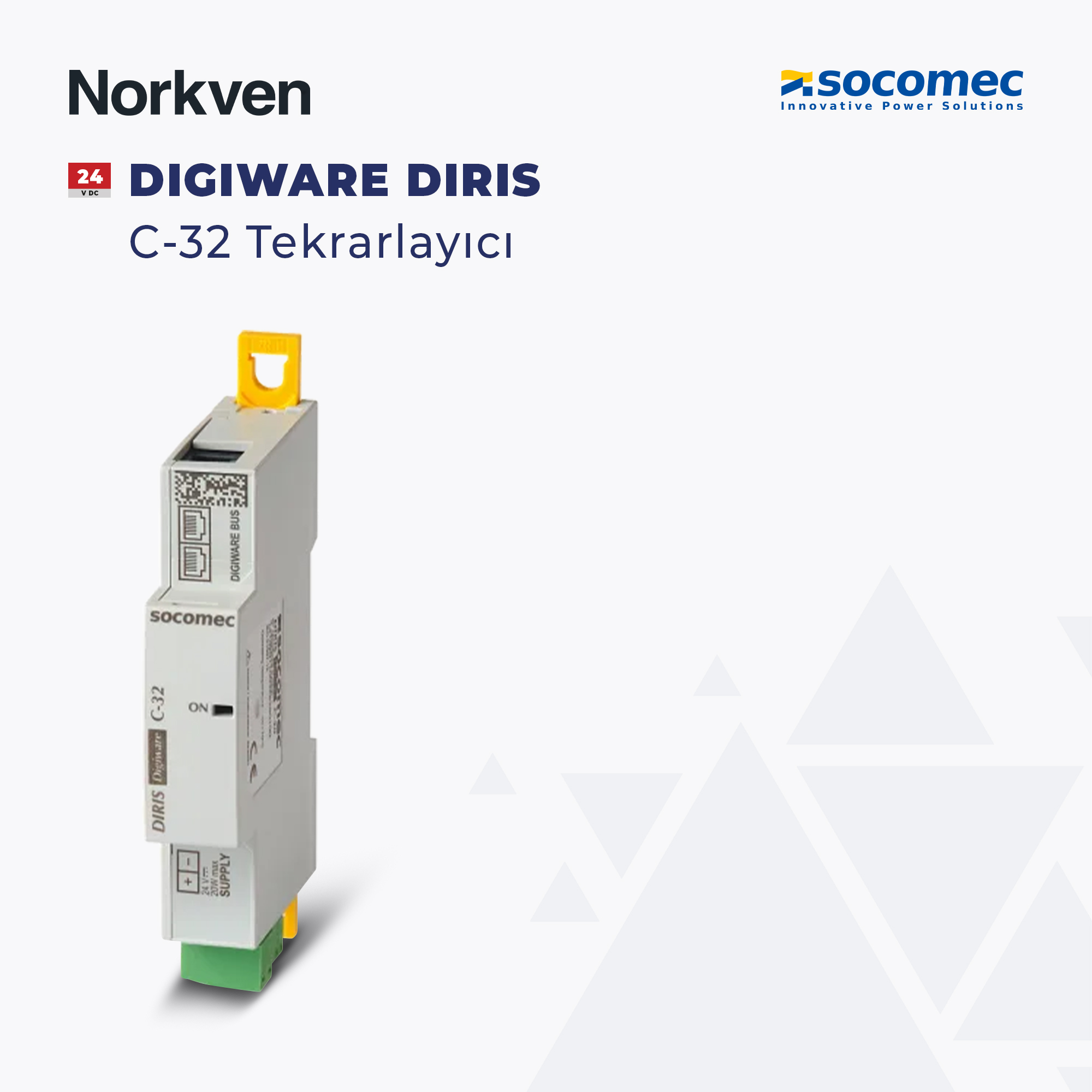 SOCOMEC DIGIWARE DIRIS VERİ TEKRARLAYICI MODÜLÜ - Norkven
