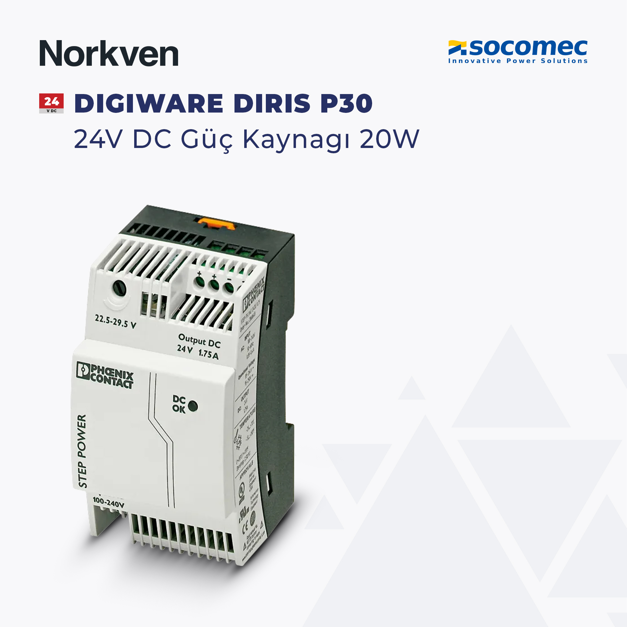 SOCOMEC DIGIWARE DIRIS DC GÜÇ KAYNAĞI - Norkven